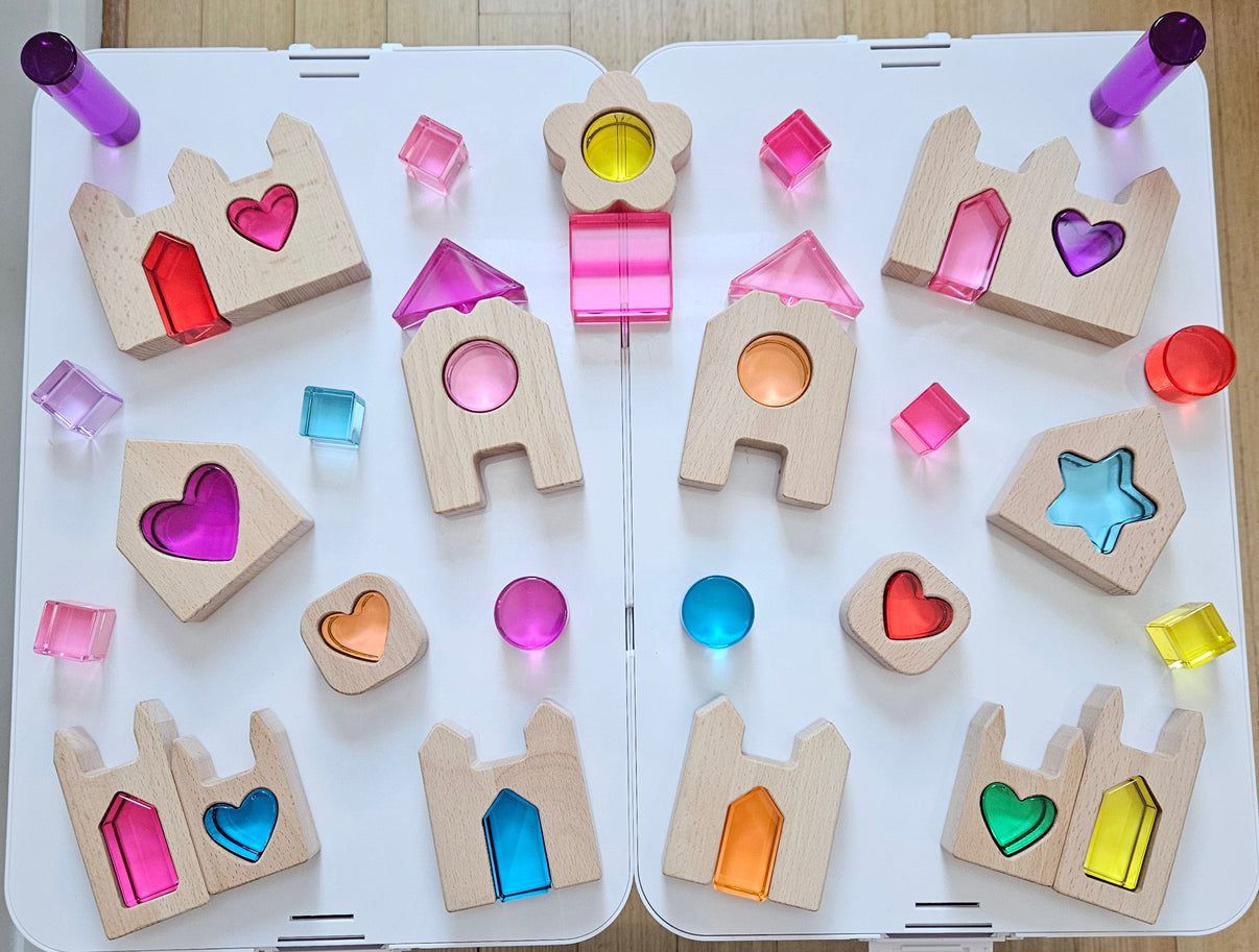 Lucite Fairytale Kingdom™ | Wooden Open-Ended Building Set for Kids ...
