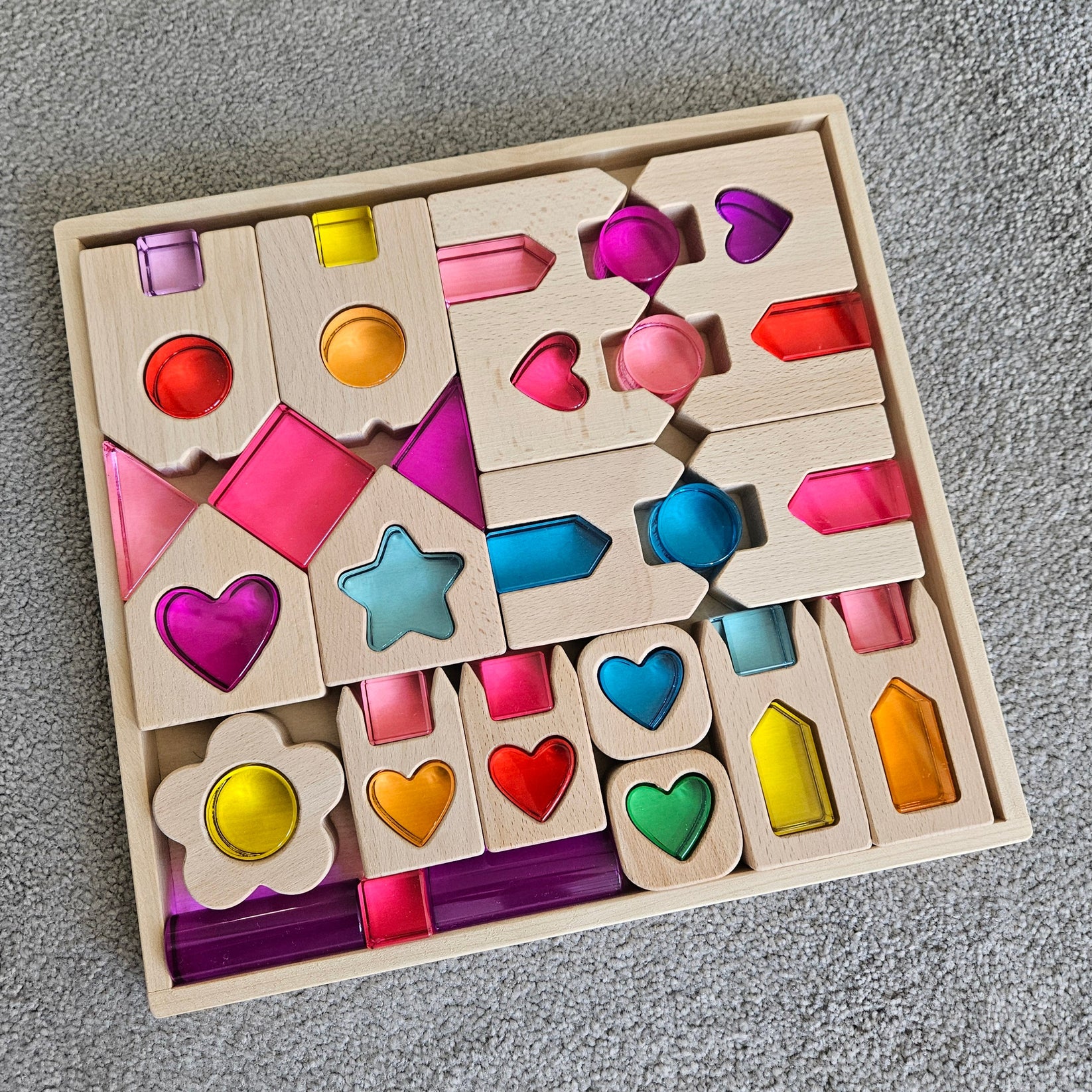 Lucite Fairytale Kingdom™ | Wooden Open-Ended Building Set for Kids ...