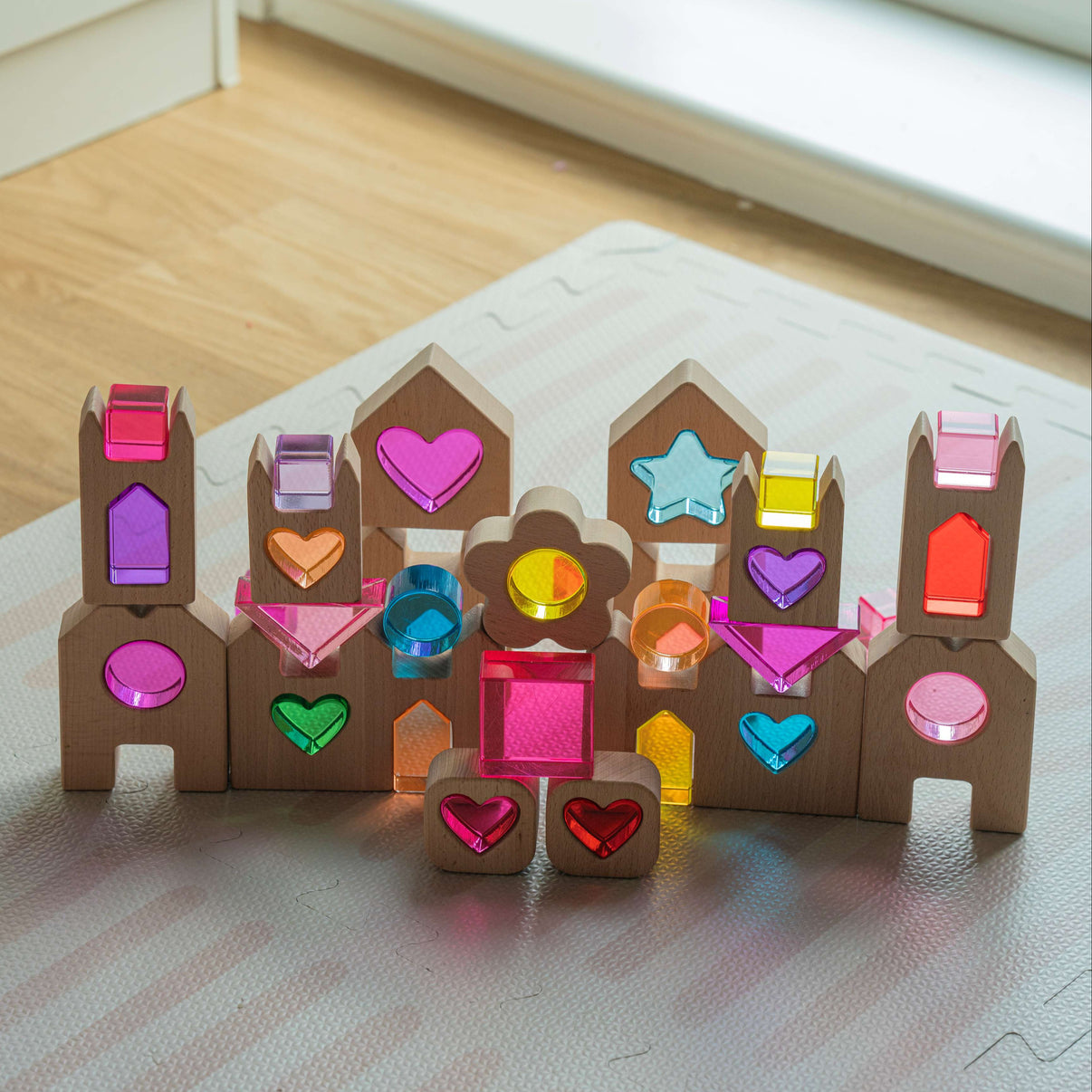 Lucite Fairytale Kingdom™ | Wooden Open-Ended Building Set for Kids ...